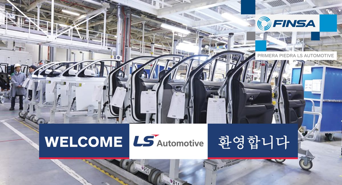 LS Automotive coloca primera piedra en el parque FINSA Guadalupe